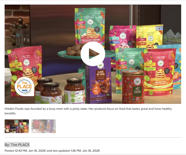 In the News – Hidden Foods Co.